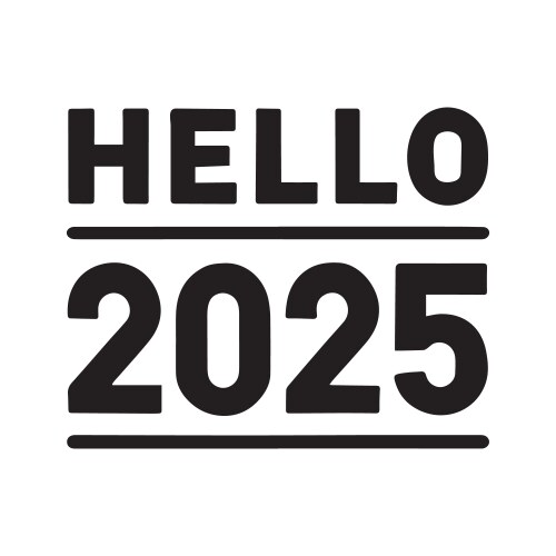 Hello 2025 Vector Images (over 130)