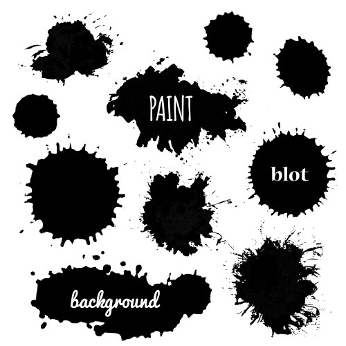 Paint splash of brush strokes Royalty Free Vector Image