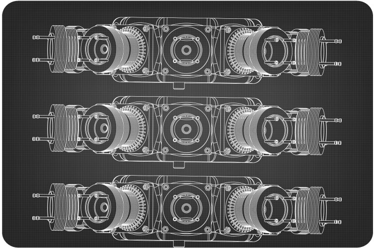 Piston blueprint Vector Images & Graphics for Commercial Use | VectorStock