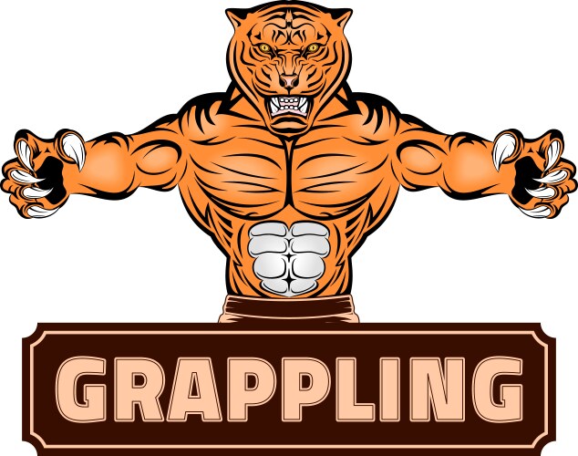 Crawling tiger Royalty Free Vector Image - VectorStock