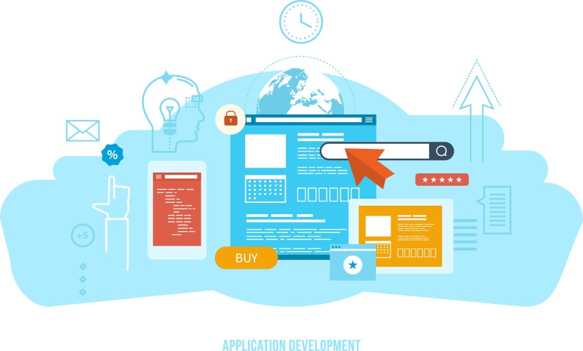 Communication technology social development Vector Image