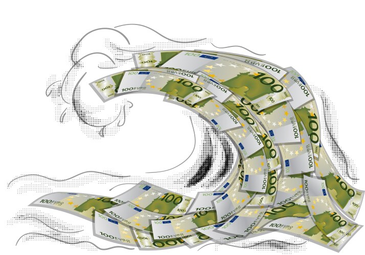 Money wave Vector Images & Graphics for Commercial Use | VectorStock