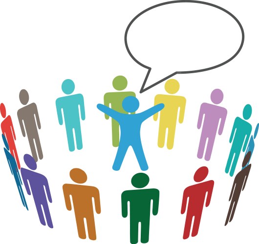 Speech communication Royalty Free Vector Image