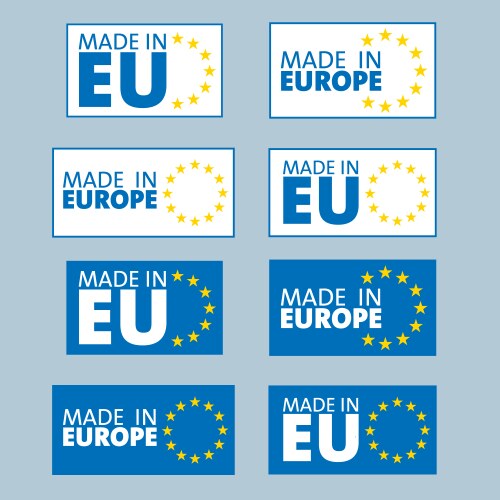 European signboards Royalty Free Vector Image - VectorStock