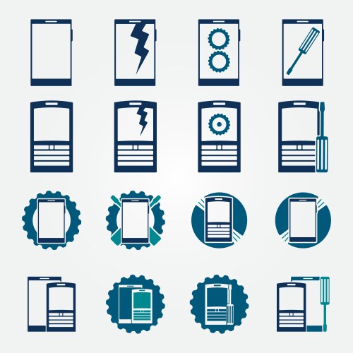 Mobile repair Royalty Free Vector Image - VectorStock