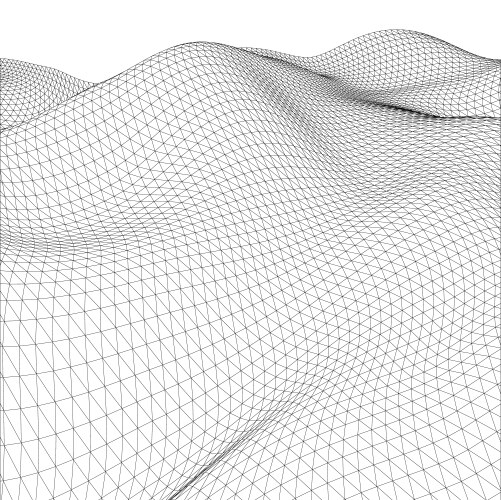 Abstract wire-frame grid Royalty Free Vector Image