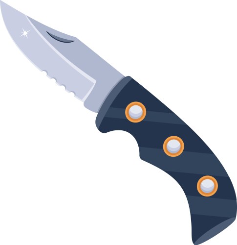 Weba drawing style icon of sharp bowie knife – Royalty-Free Vector ...