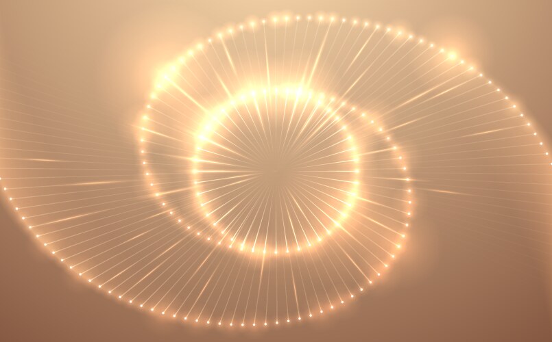 White glow light effect on transparent background Vector Image