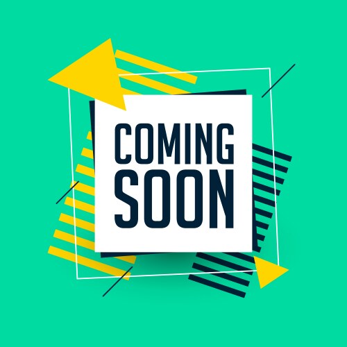 Coming soon campaign template with stay tuned Vector Image