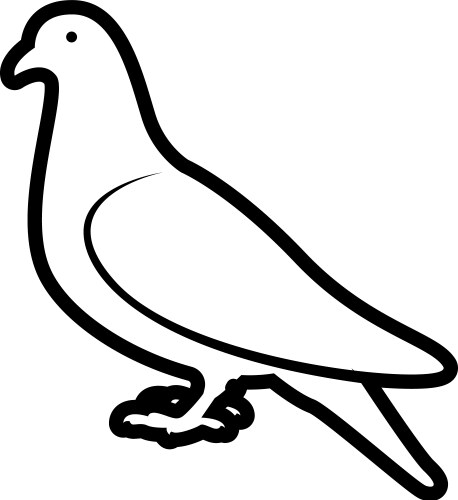 Outline Pigeon Vector Images (over 9,100)