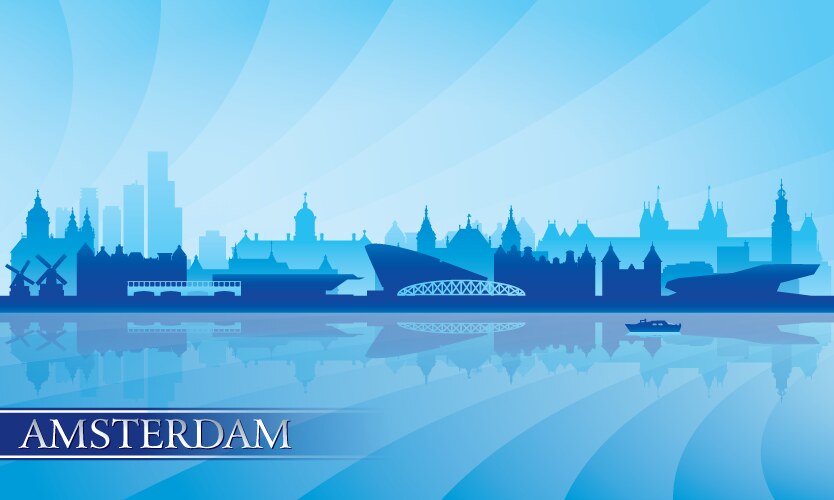 Amsterdam Netherlands Silhouette Skyline Vector Images (over 310)