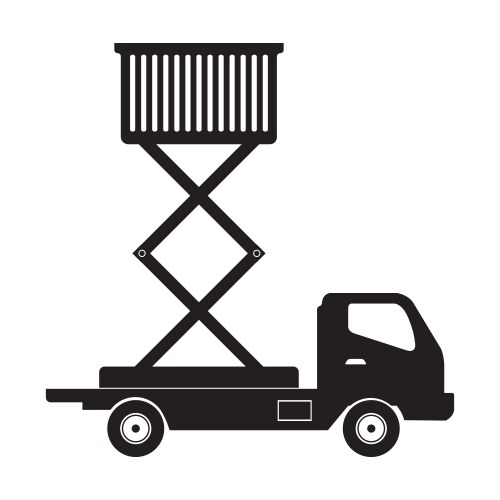 Lifting machine icon Royalty Free Vector Image