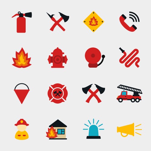 Ignition emblem burning flammable fire isolated Vector Image