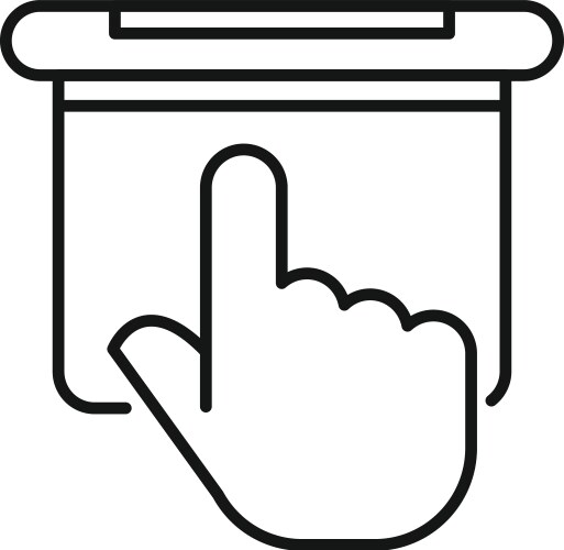 Pointing Finger Screen Vector Images (over 8,200)