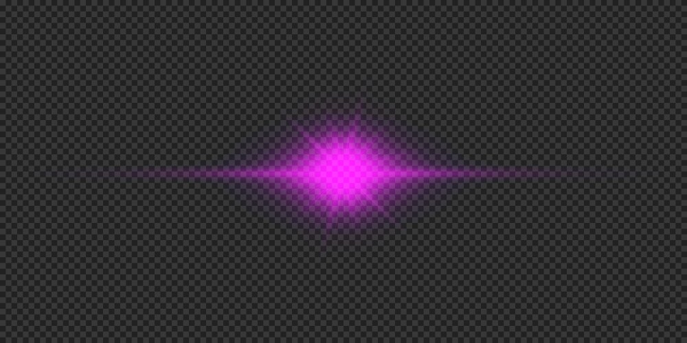 Purple horizontal light effect of lens flares Vector Image