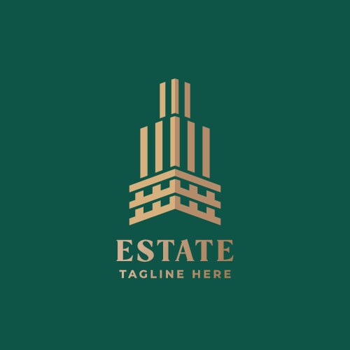 Home lock real estate abstract sign symbol Vector Image