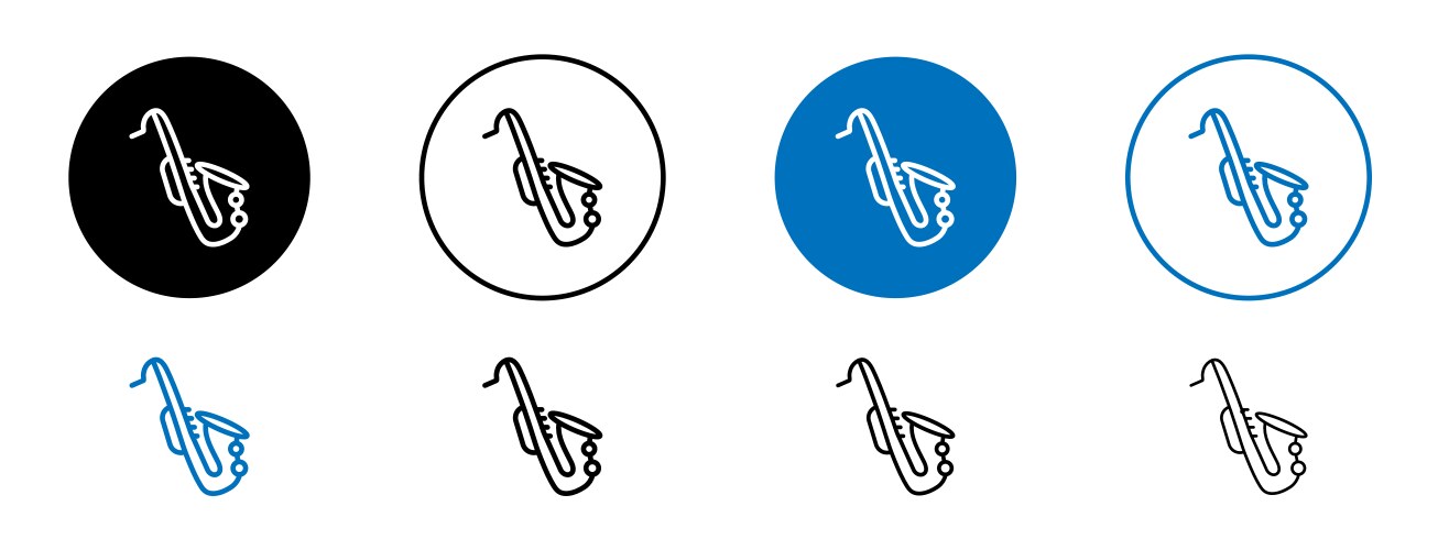 Drum icon set black filled and outlined style Vector Image