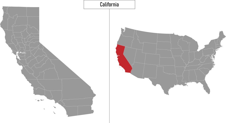 United states of america map Royalty Free Vector Image