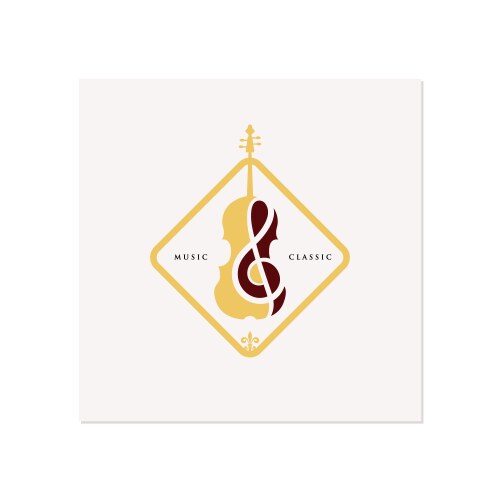 Vintage violin or cello logo design inspiration Vector Image