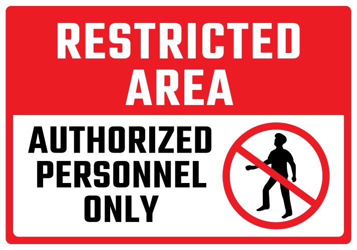 Authorized Personnel Only Sign Vector Images (over 590)