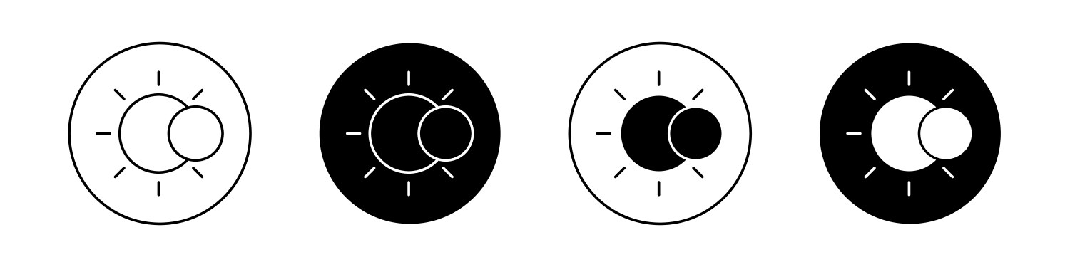 Eclipse icon Royalty Free Vector Image - VectorStock