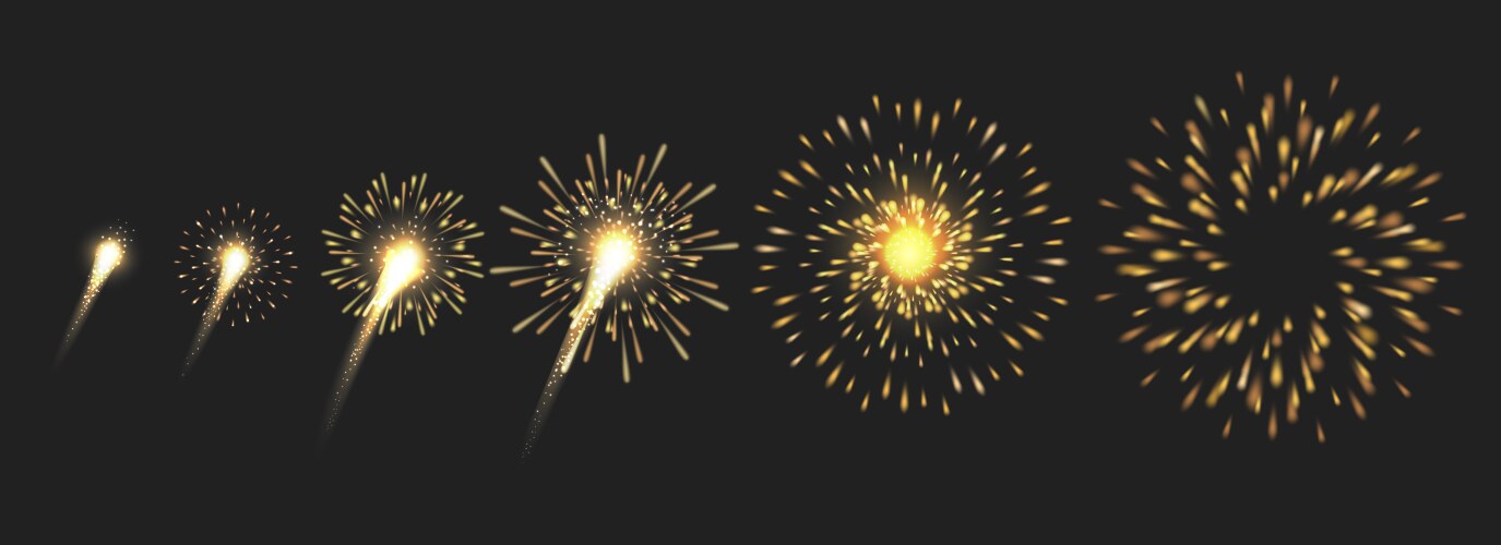 Gold Fireworks Vector Images (over 21,000)