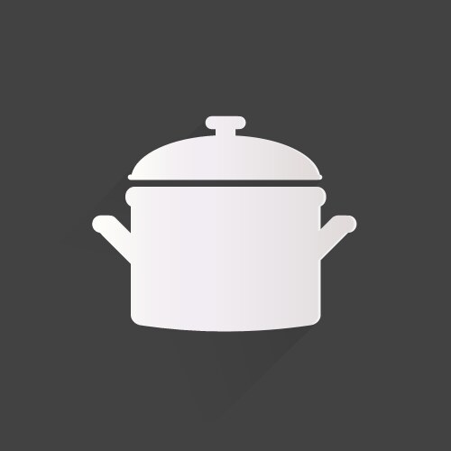 Steel cooking pan Royalty Free Vector Image - VectorStock