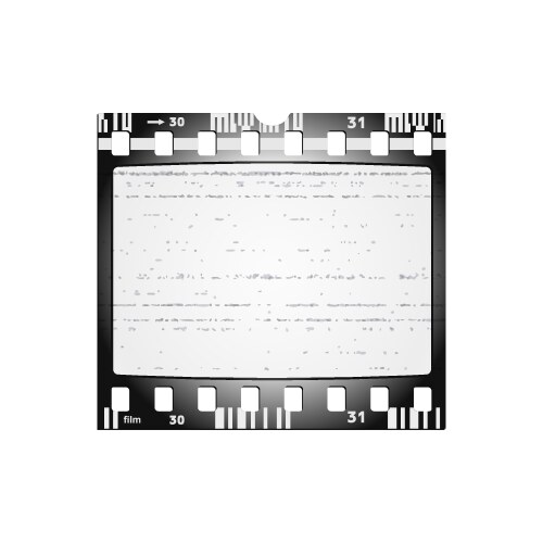 Old vintage retro 35 mm grunge film frame Vector Image