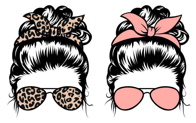 Messy Bun Vector Images (over 500)