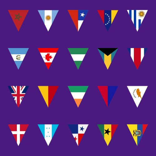 Country flags Royalty Free Vector Image - VectorStock