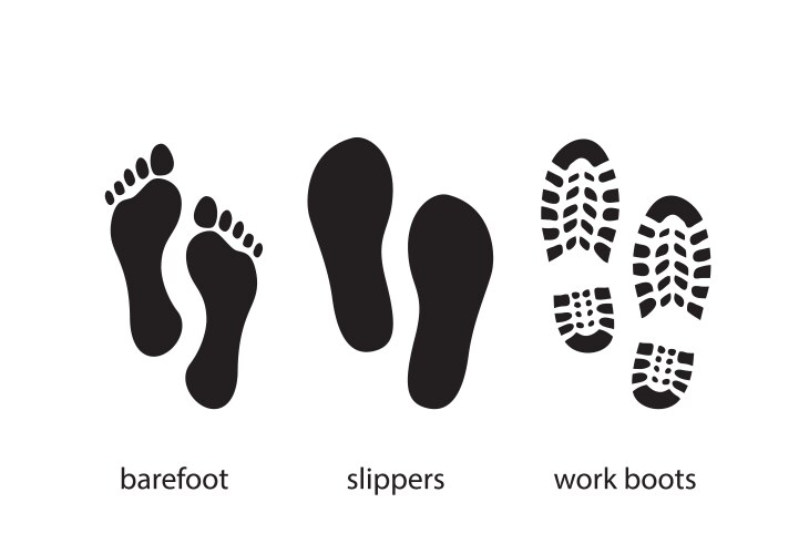 Barefoot Royalty Free Vector Image - VectorStock