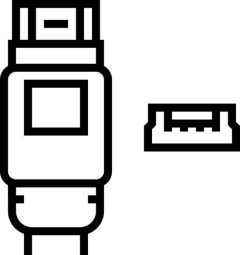 Usb type b Vector Images & Graphics for Commercial Use | VectorStock