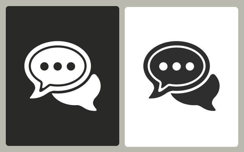 Chatting icon set Royalty Free Vector Image - VectorStock
