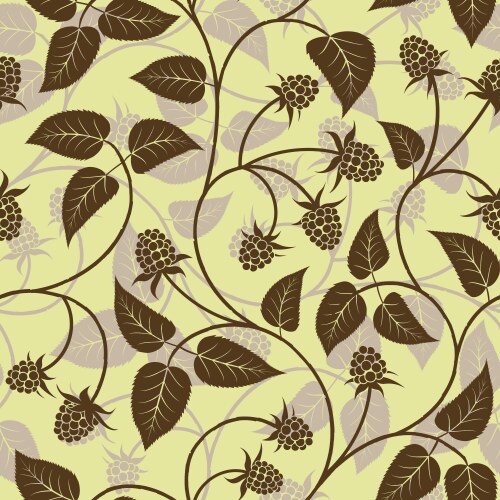 Raspberry pattern Royalty Free Vector Image - VectorStock