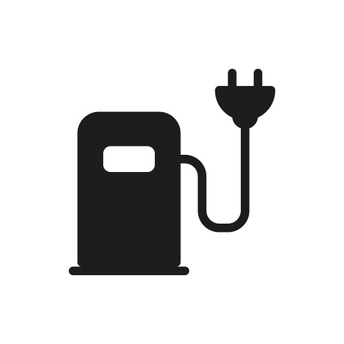 Car charging line icon ev vehicle charge sign – Royalty-Free Vector ...