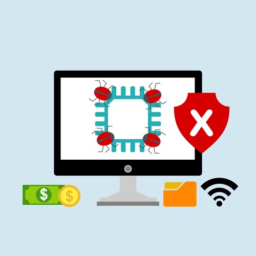 Hacker activity color icon cyber security concept Vector Image