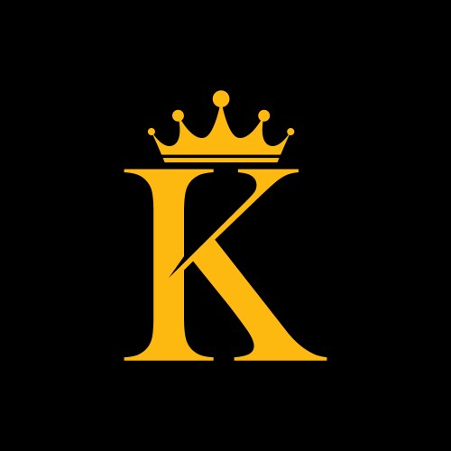 Mc logo monogram emblem style with crown shape Vector Image