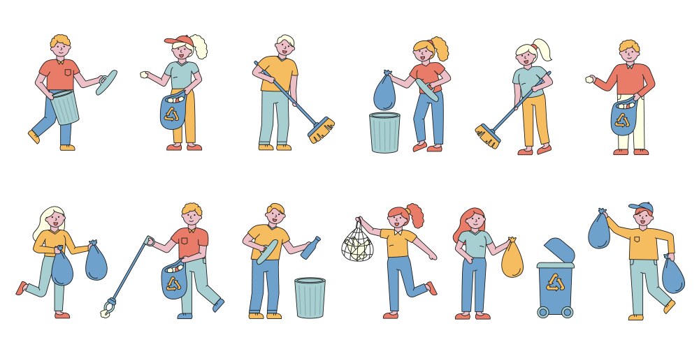 Environmental Sanitation Cartoon Vector Images (over 220)