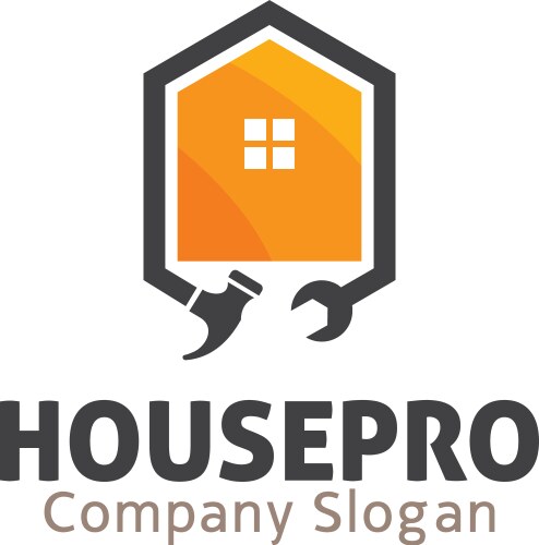 Home house builders repair remodeling logo design Vector Image