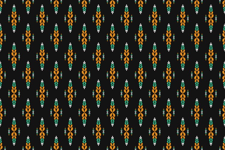 Geometric ethnic flower pattern art american Vector Image