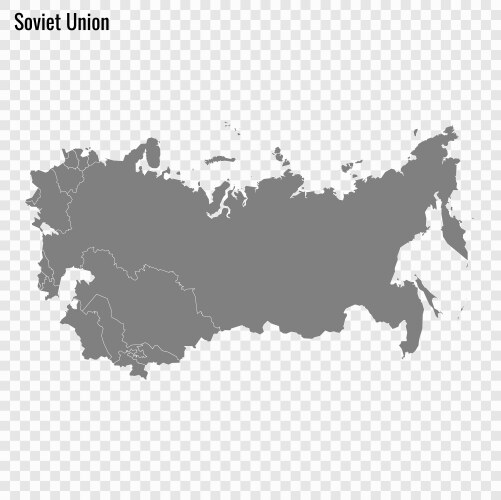 High quality map soviet union Royalty Free Vector Image