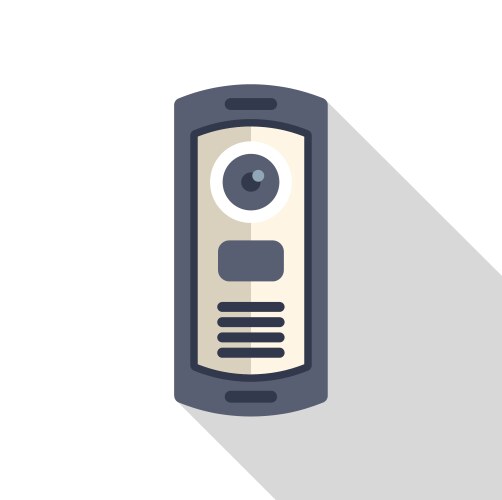 Modern video intercom system with keypad access Vector Image