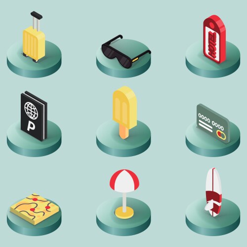 Isometric Tourism Vector Images (over 30,000)