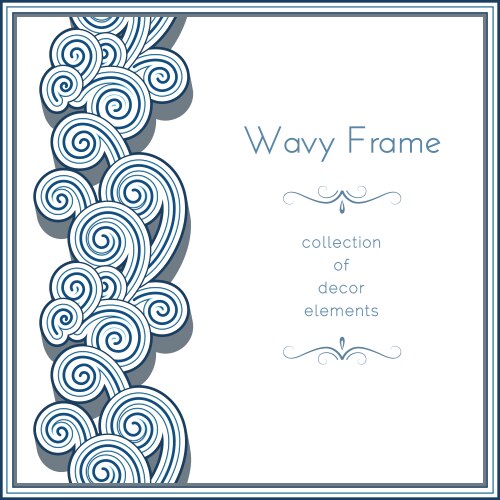 Wave borders Royalty Free Vector Image - VectorStock