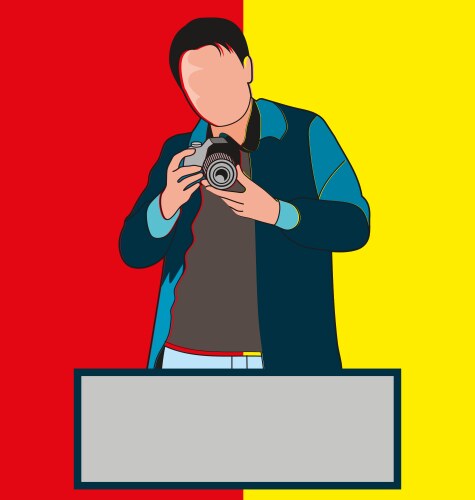 Professional Photographer Symbol Royalty Free Vector Image