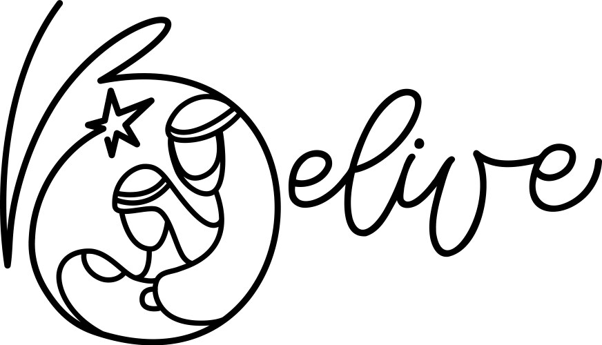 Holy family line drawing Vector Images & Graphics for Commercial Use ...