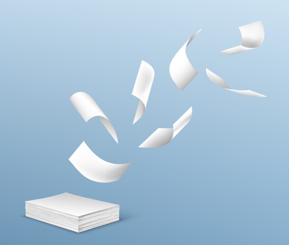 Scattered Papers Vector Scattered Papers Stock Vector Images Alamy