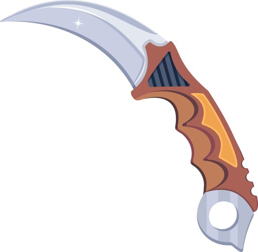 Weba drawing style icon of sharp bowie knife – Royalty-Free Vector ...