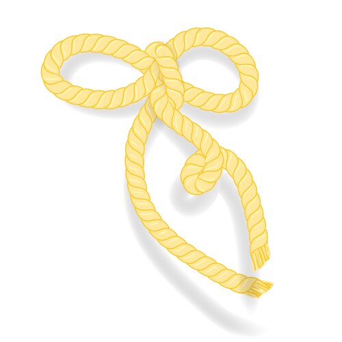 Rope Letter M - Knot Detail – Royalty-Free Vector | VectorStock