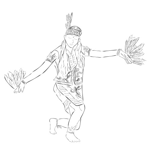 Dayak Vector Images (over 150)